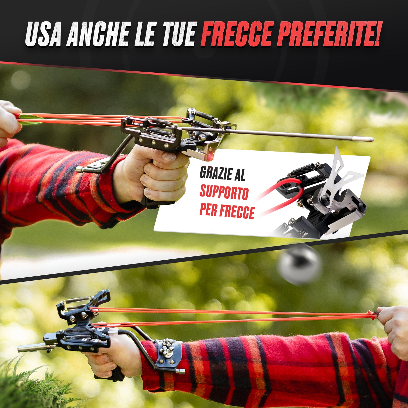 Fionda professionale di precisione da Caccia Militare -TRUESHOT – trushot