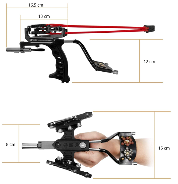 Fionda professionale di precisione da Caccia Militare -TRUESHOT – trushot